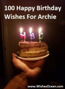 100 Happy Birthday Archie Wishes And Messages - Wishes Ocean